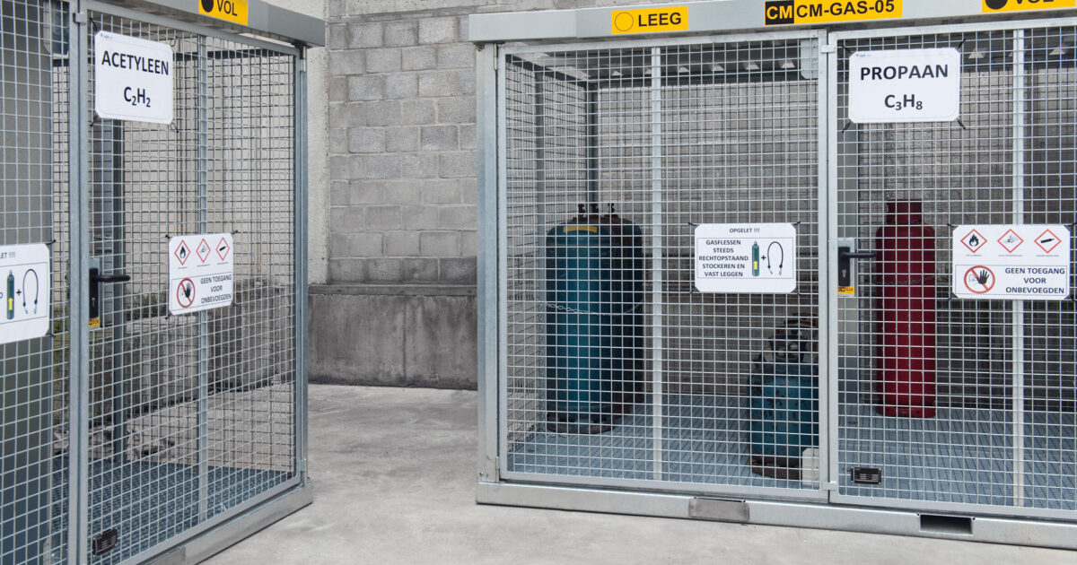 Wetgeving over de opslag van gasflessen | CGK Group