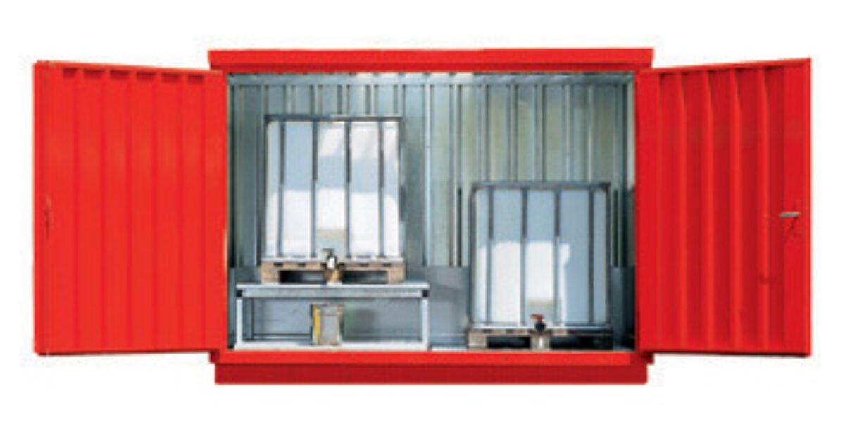 Conteneurs de stockage IBC-palette de base - portes à… | CGK Group