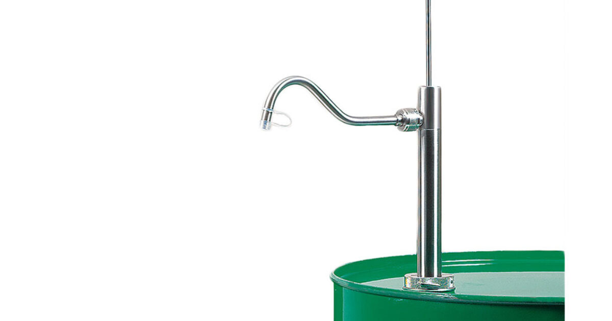 RVS-handpomp met pompbuis 910mm, vaste giettuit | CGK Group