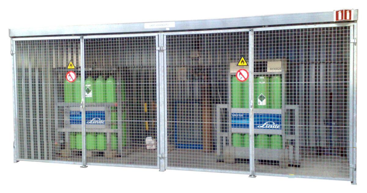 Gasflessendepot - 2 gasflespallets - 6020 x 2170 mm… | CGK Group