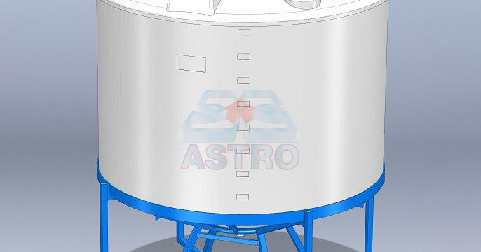 Closed round tank with conical bottom - 5200 l | CGK Group