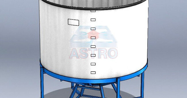 CGK Group | Open ronde tank met conische bodem - 4600 l