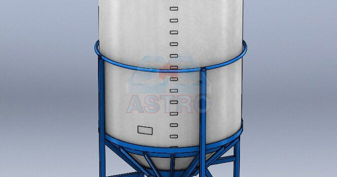 CGK Group | Open ronde tank met conische bodem - 8000 l