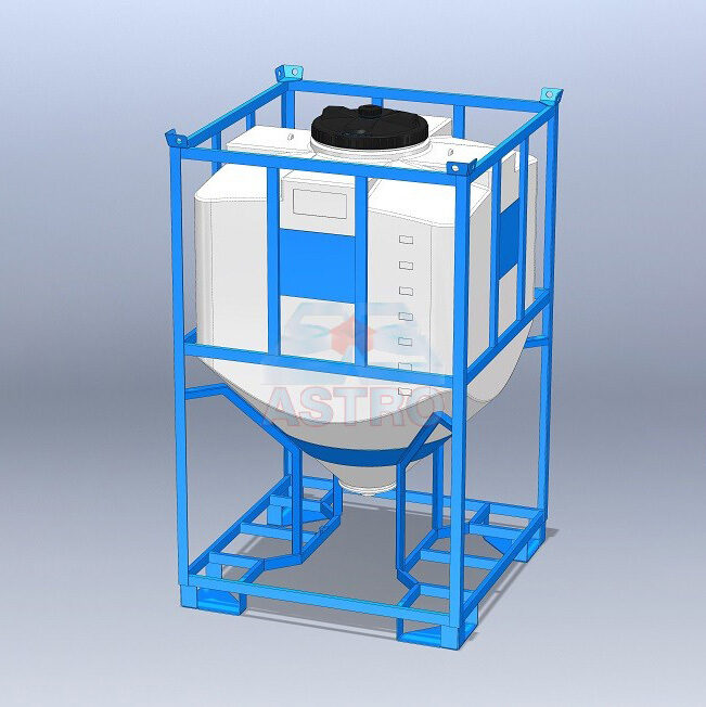 CGK | Closed rectangular tank with conical bottom - 1010 l