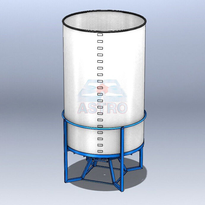 CGK Group | Open ronde tank met conische bodem - 10000 l - H 4100 mm