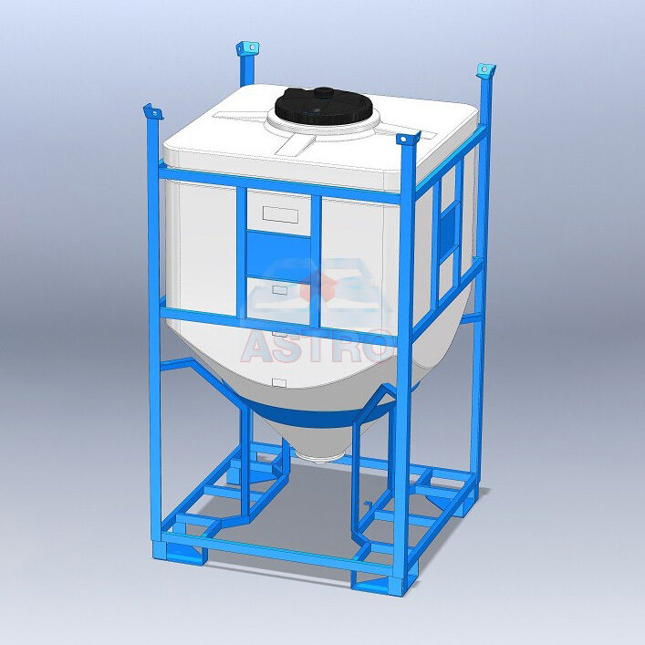 Closed rectangular tank with conical bottom - 1400 l | CGK Group