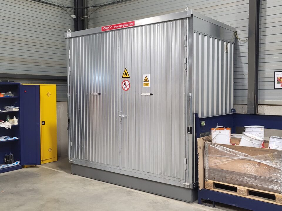 Brandwerende IBC-pallet opslagcontainer (vleugeldeuren) -… | CGK Group