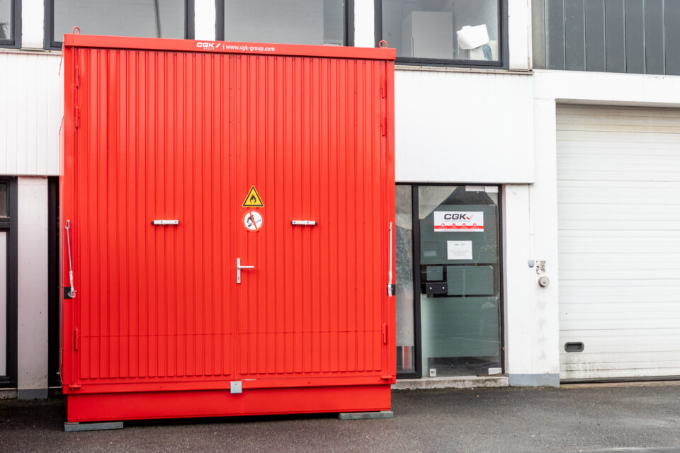 Conteneur de stockage résistant au feu à palettes IBC… | CGK Group