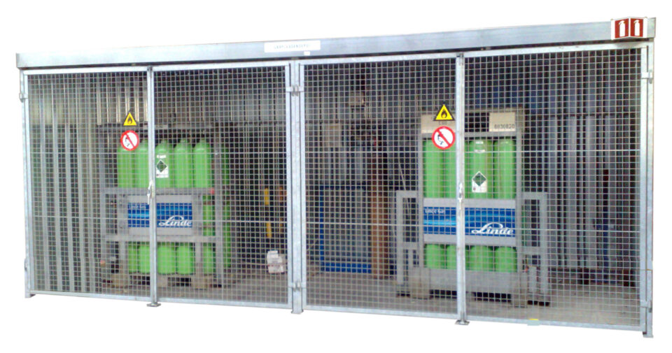 Gasflessendepot - 2 gasflespallets - 6020 x 2170 mm… | CGK Group