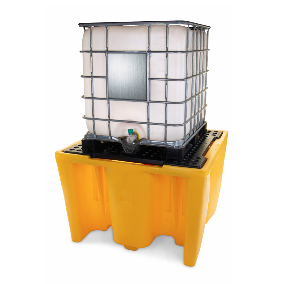 Kunststof opvangbak voor 1 x IBC - 1450x1450x1000 mm -… | CGK Group