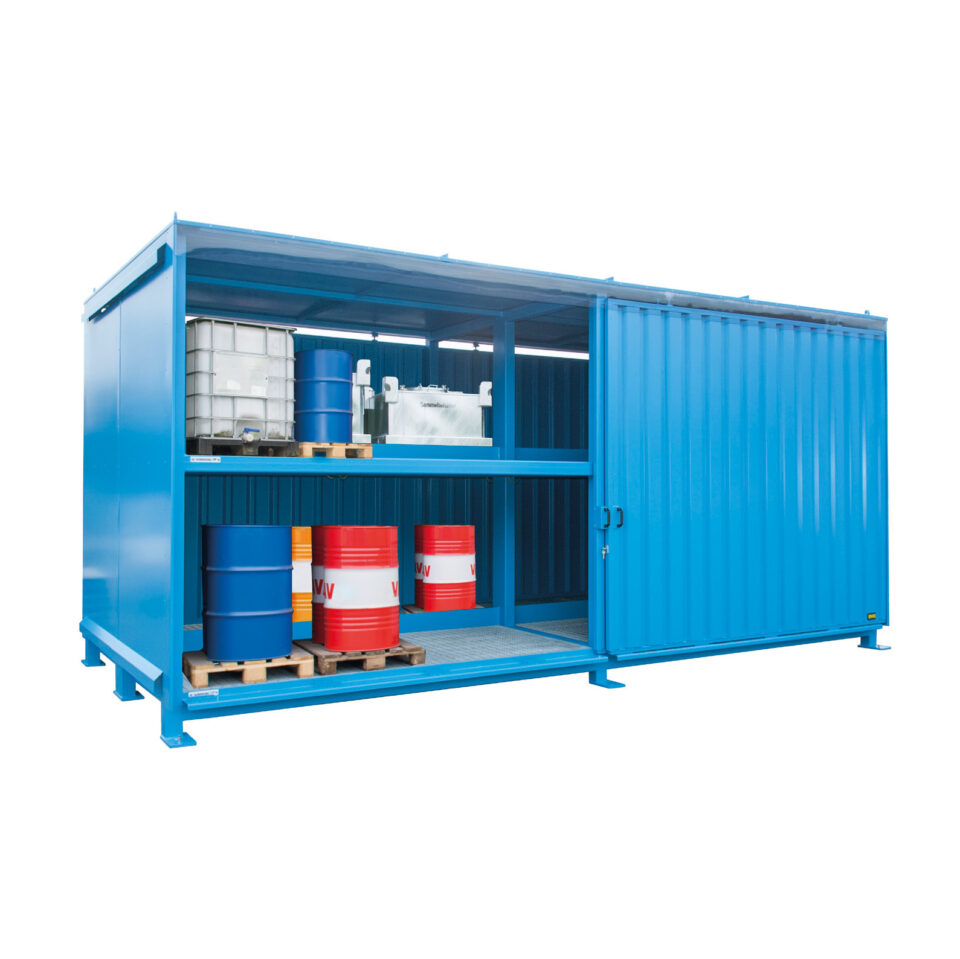 Basis opslagcontainer - 16 IBC's - schuifdeuren voor- en… | CGK Group